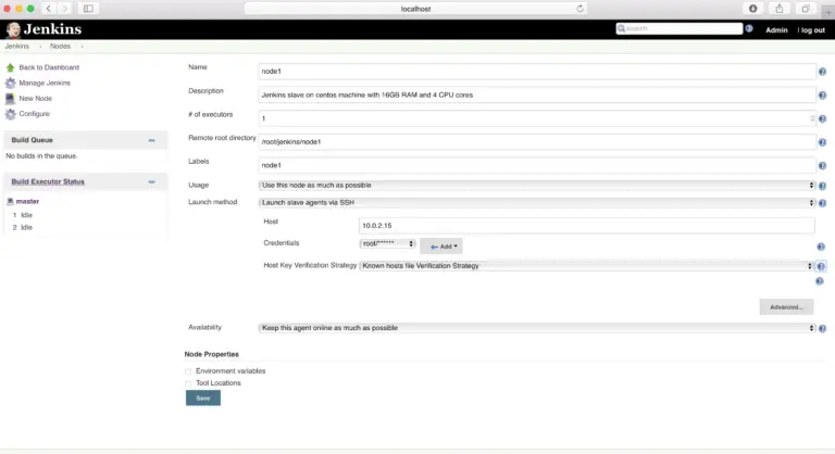 Jenkins Master-Slave setup and configuration with screenshots