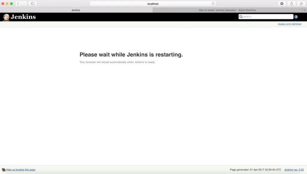 Jenkins Upgrade Manual with screenshots