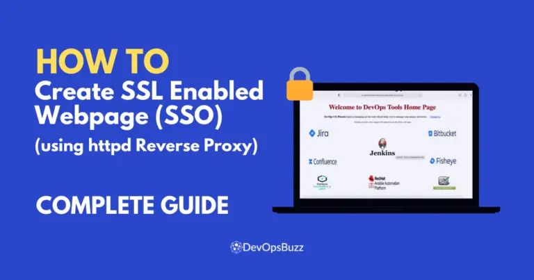 How to Create SSO & SSL webpage (using httpd Reverse Proxy)